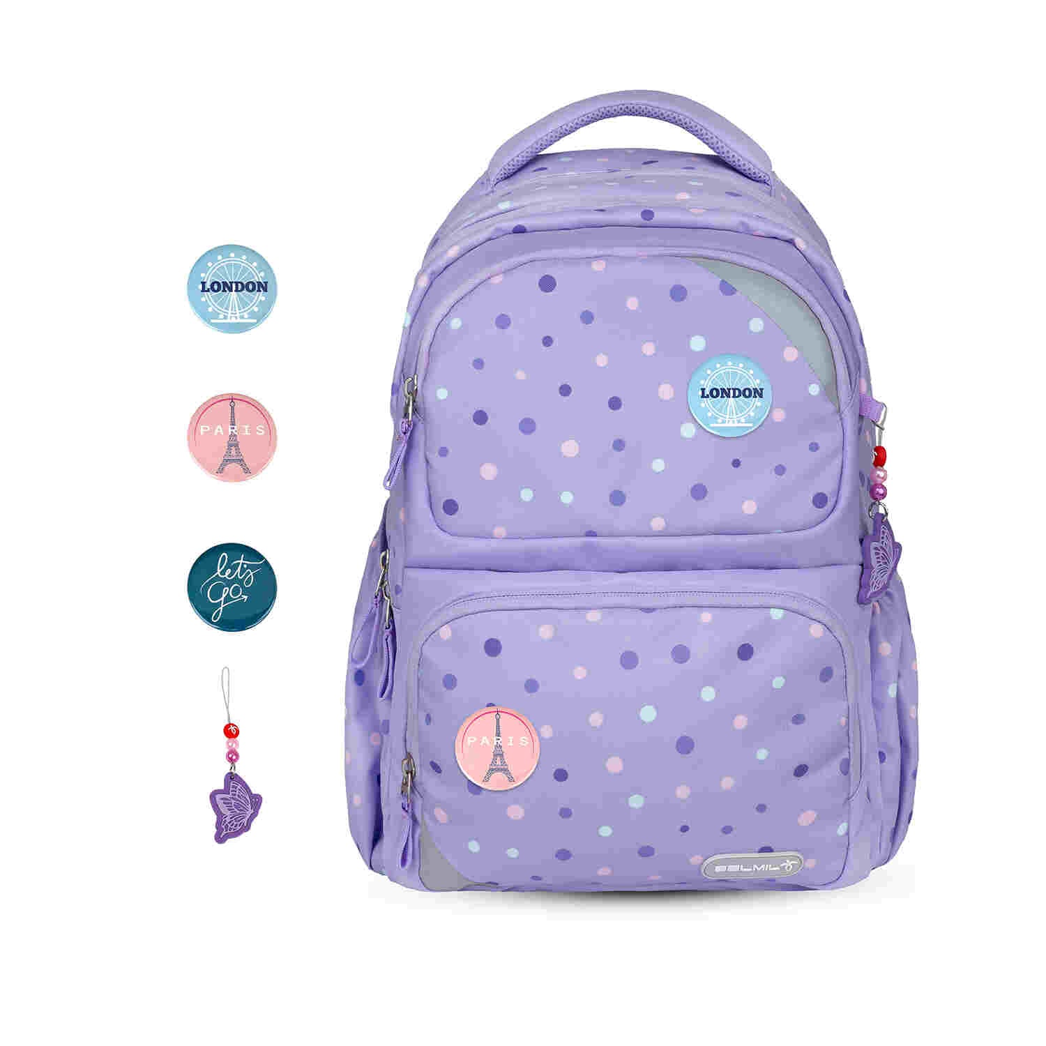 Ranac Maxi pack Purple Dots